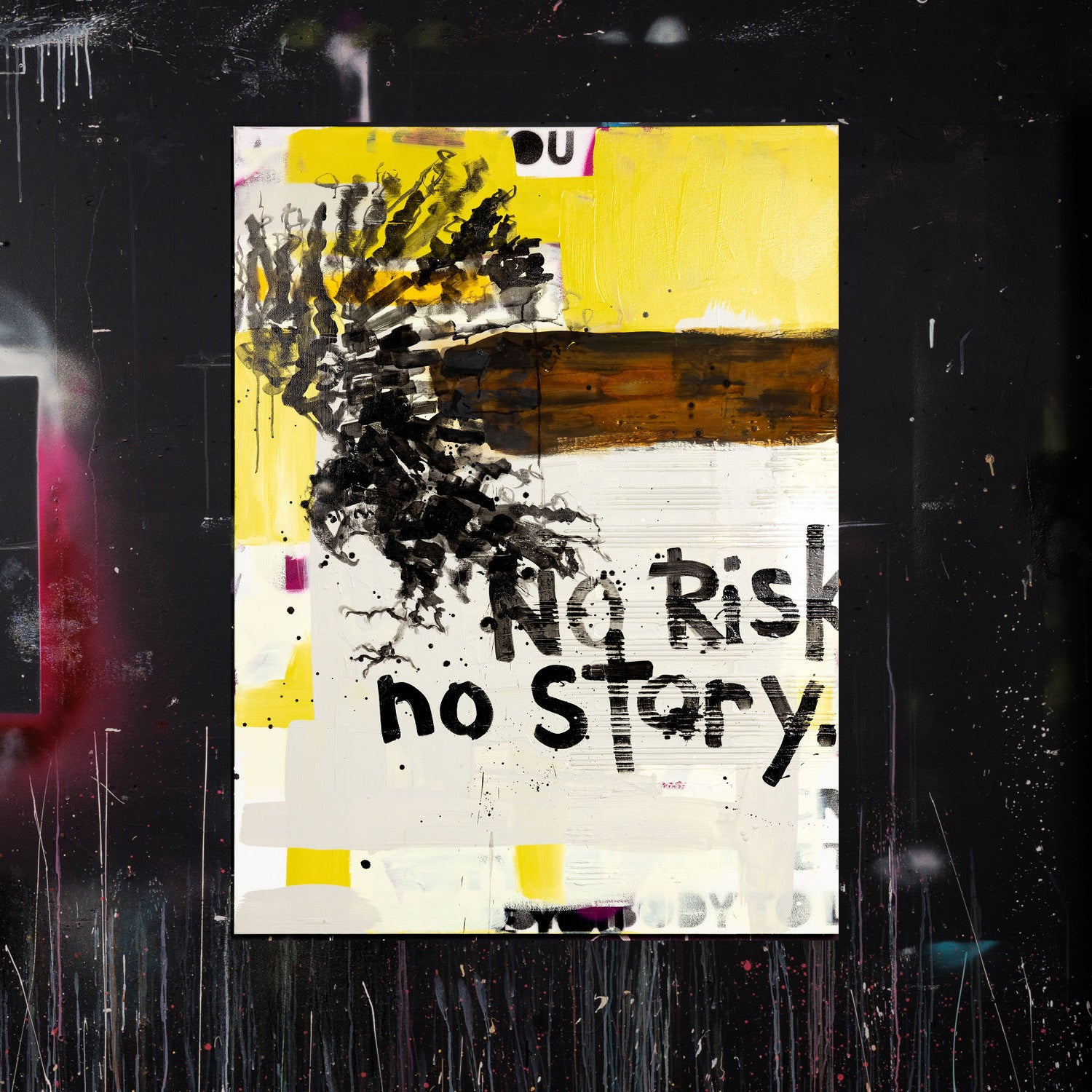no risk. no story yellow – kent youngstrom art